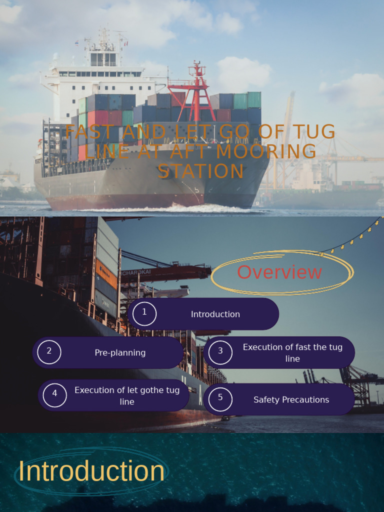 Fast and Let Go of Tug Line at Aft Mooring Station | PDF