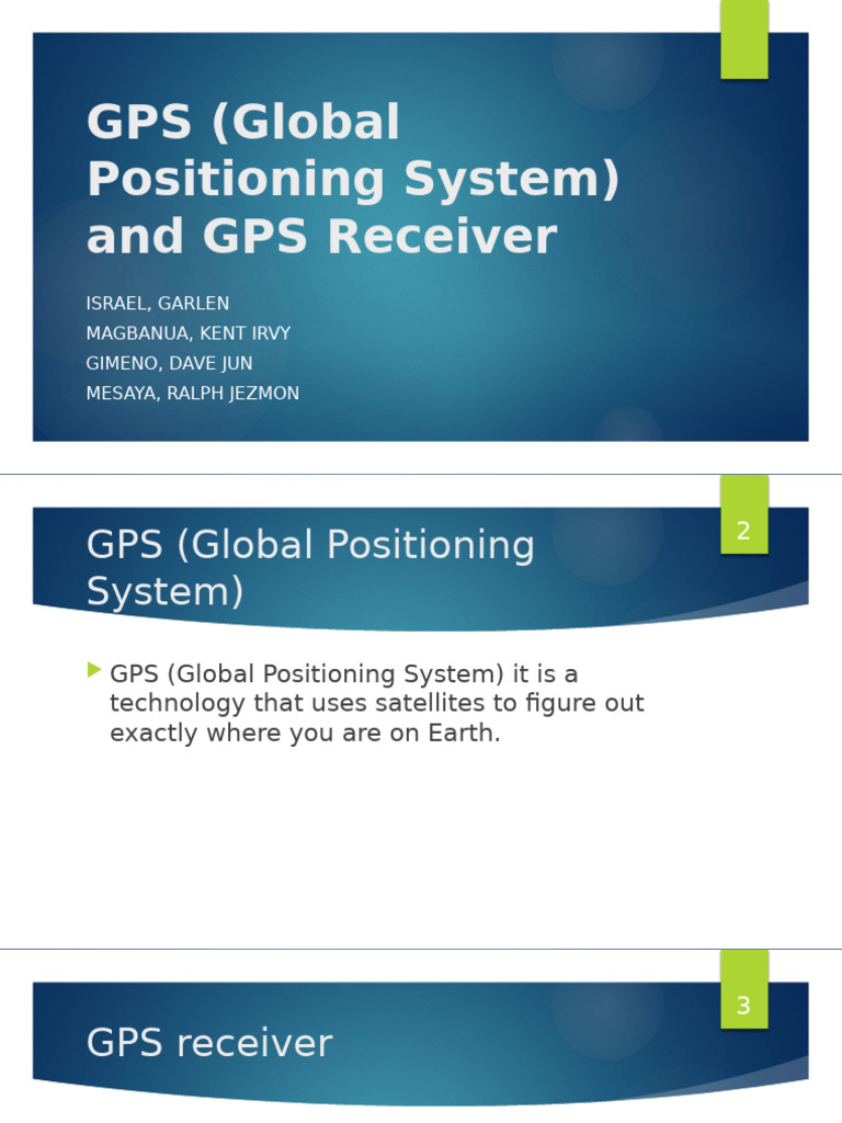 GPS Global Positioning System and GPS | PDF | Global Positioning System | Satellite