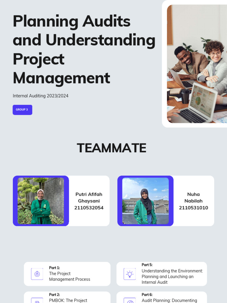 Group 3 - Planning Audits and Understanding Project Management_compressed | PDF