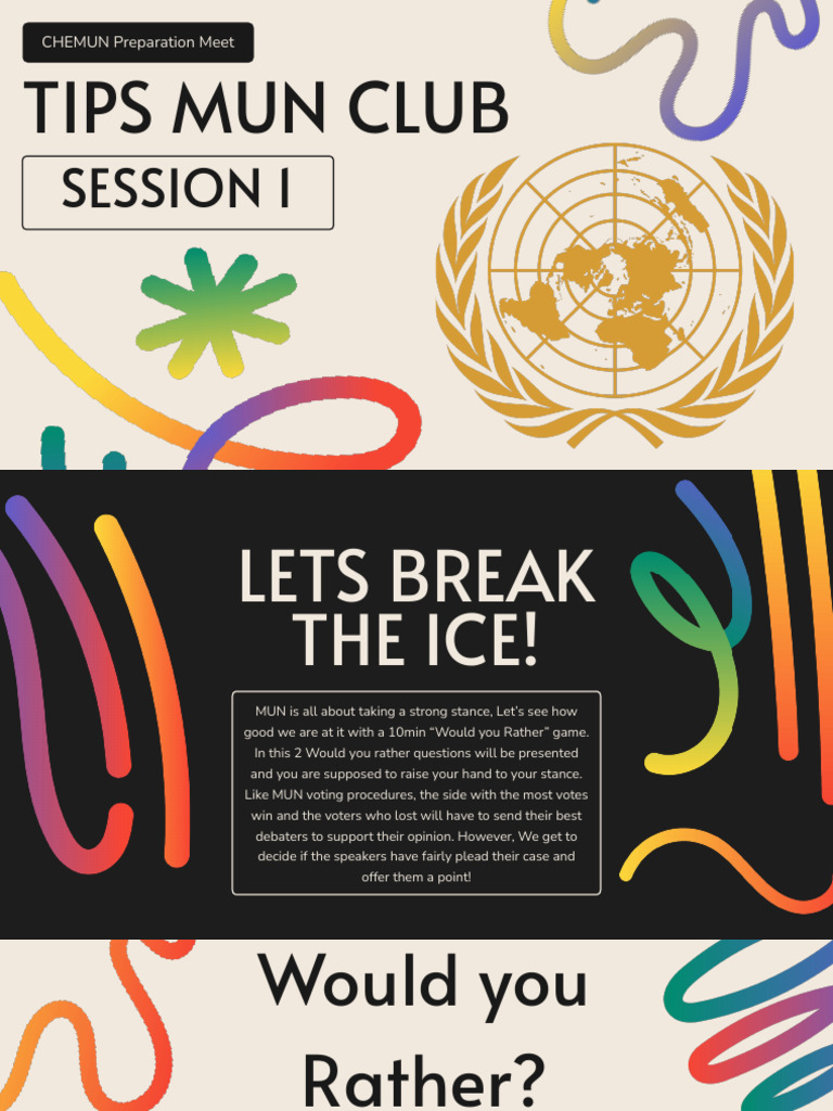 Mun Club - Session 1 | PDF