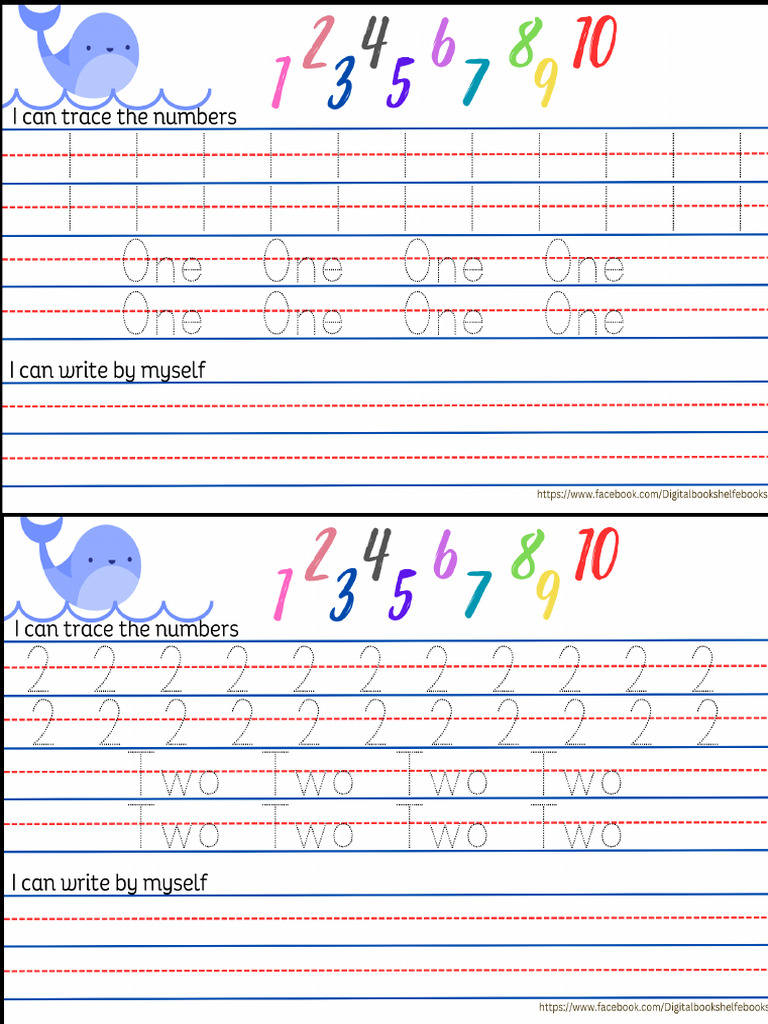 Tracing Pads Number 1-10 | PDF