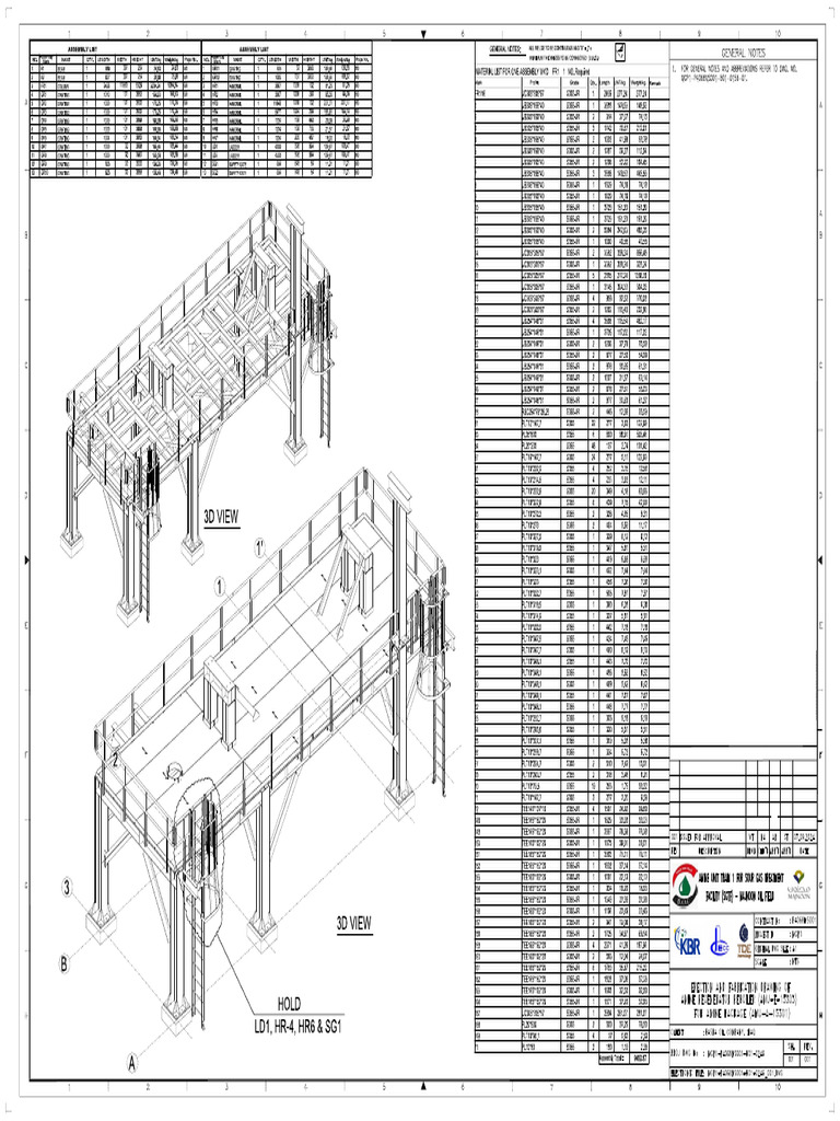 Amine Reboiler Structure Drawings | PDF