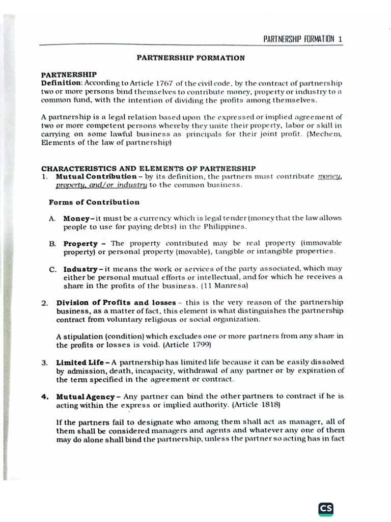 Spec Trans CH 1 P. Formation | PDF