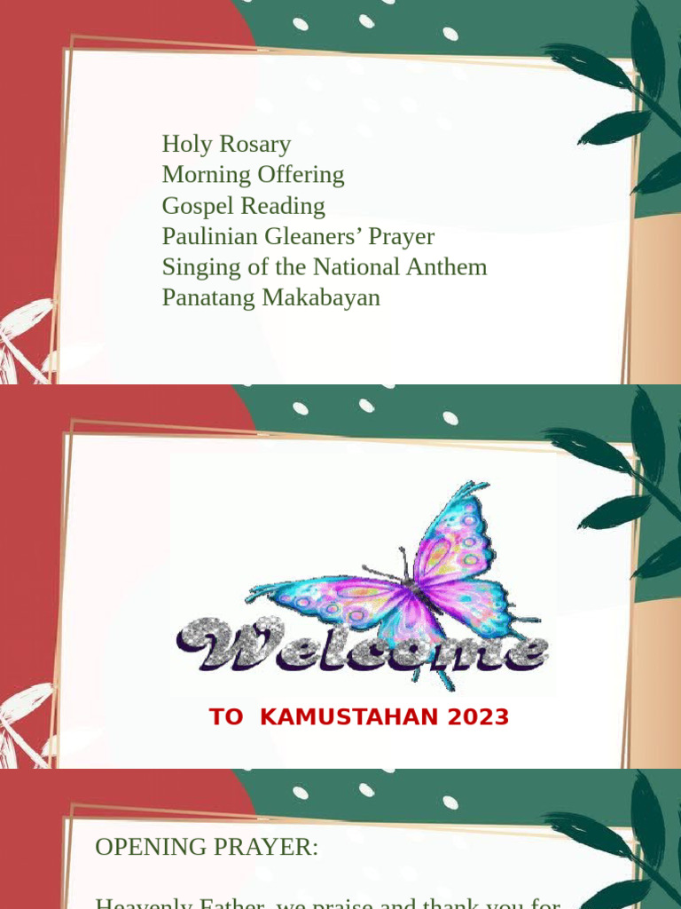 Kamustahan 2023 | PDF