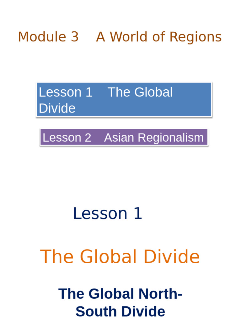 The Global Divide | PDF