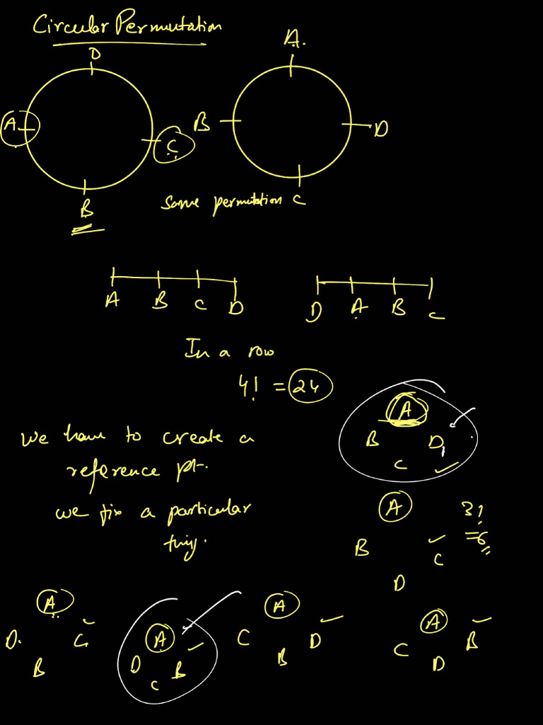 Circular Permutation and Grouping | PDF