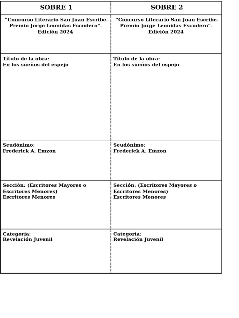 Kiki. Etiquetas para Sobres | PDF