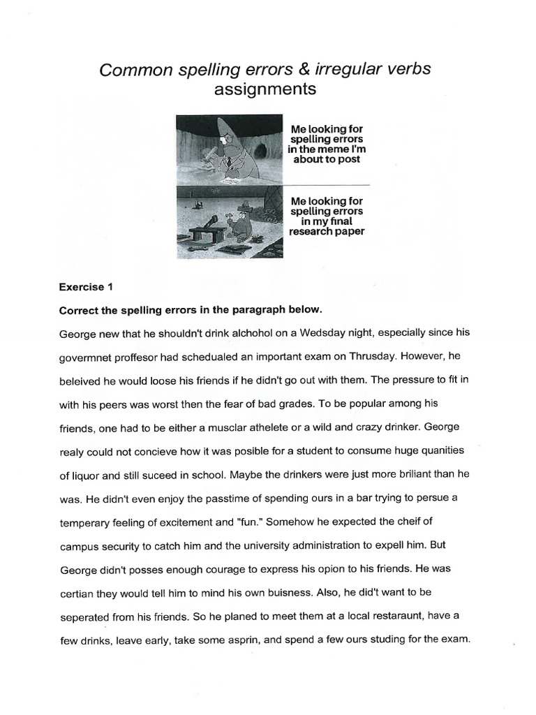 H4_Common_spelling+grammar_errors_stencil | PDF