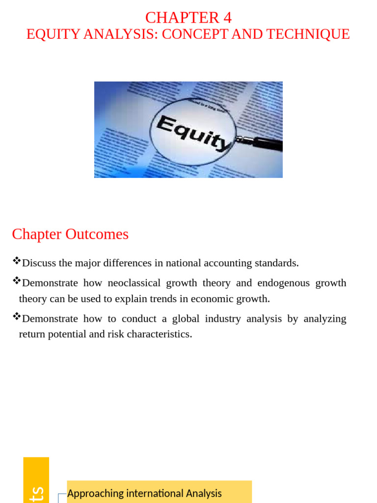Chapter 4 - Equity Analysis Concept and Technique | PDF