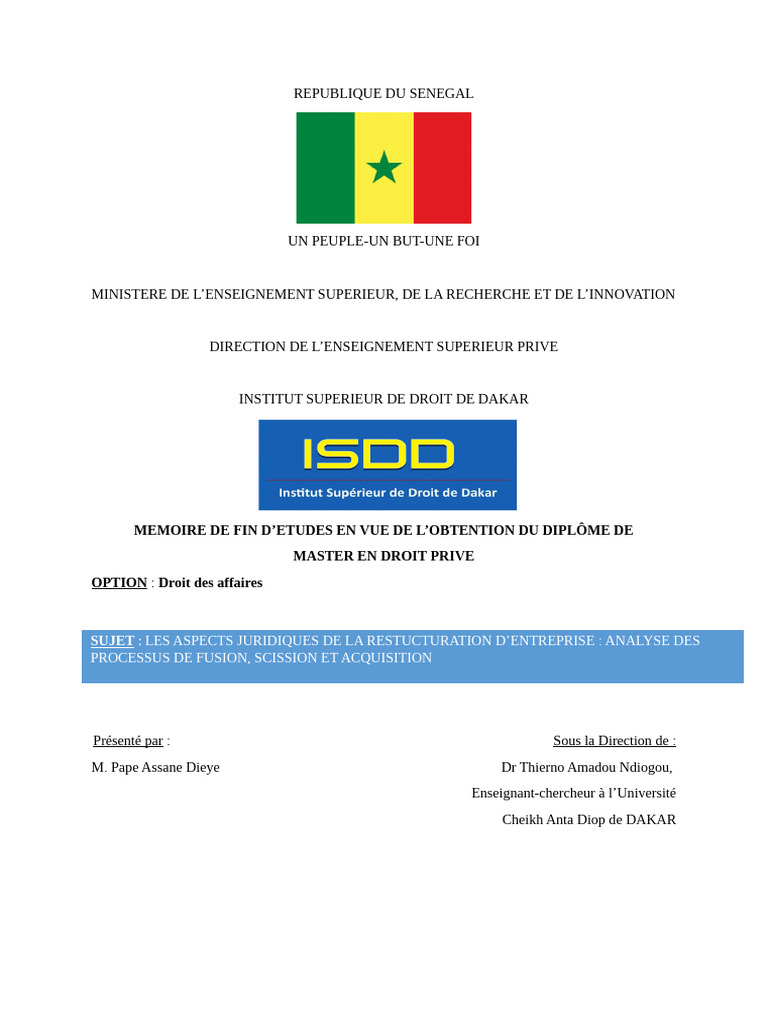 Page de garde ISDD | PDF