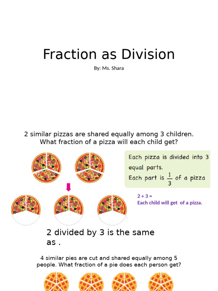 Fraction As Division | PDF