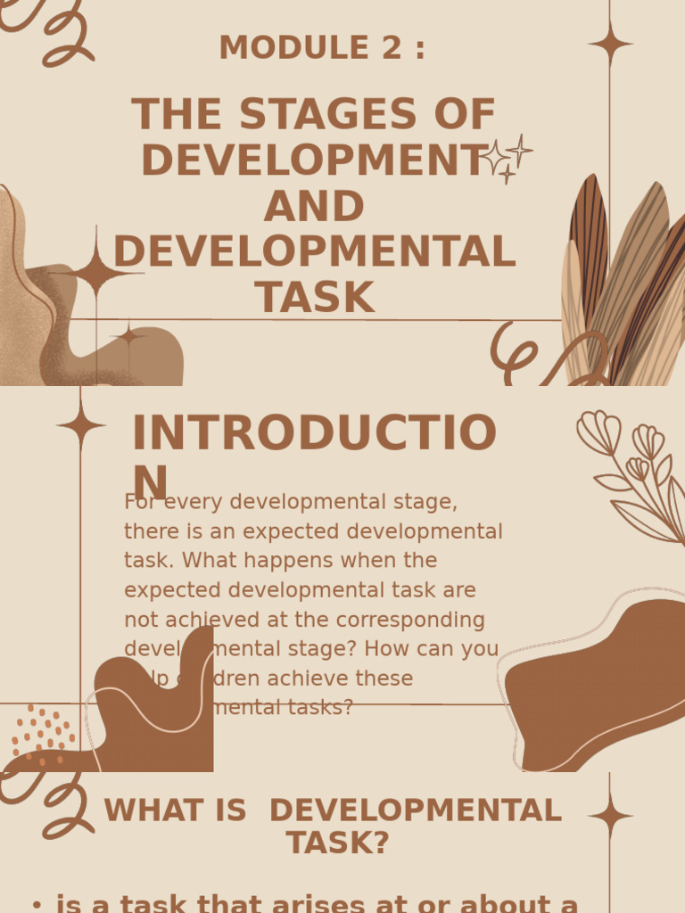 Stages of Development and Developmental Task 4 1 | PDF