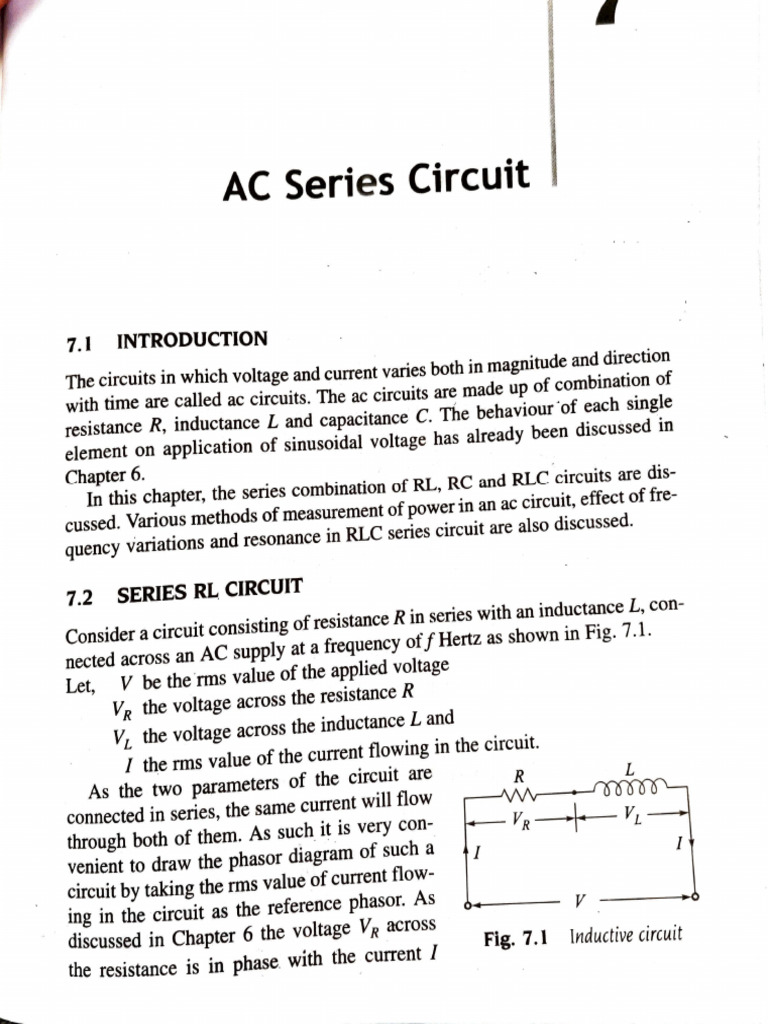 Ac Series Circuit | PDF