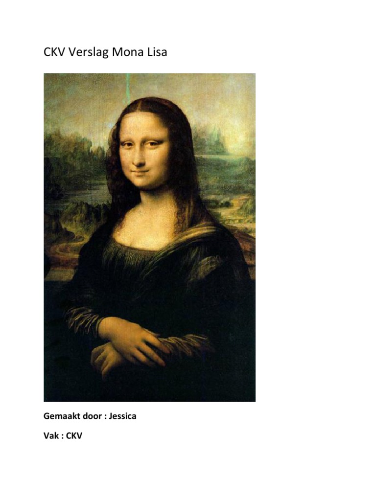 CKV Verslag Mona Lisa | PDF