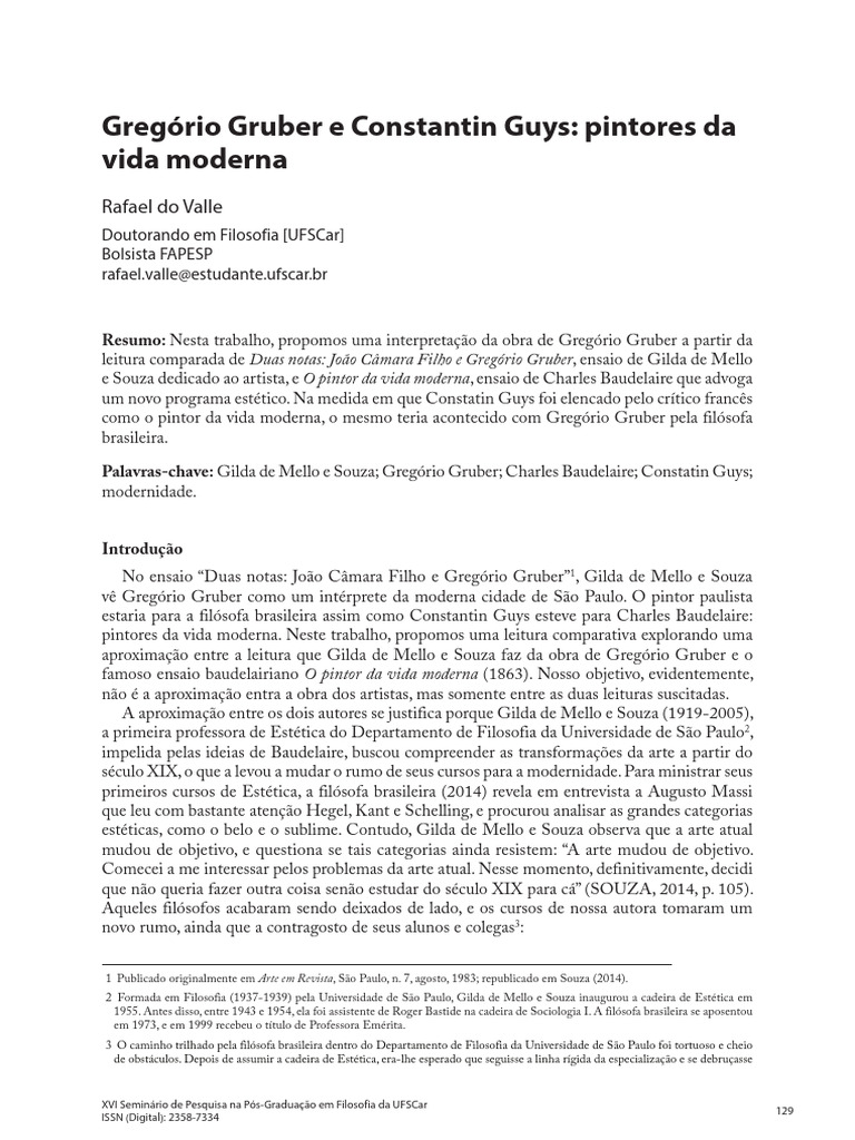 Gregório Gruber e Constantin Guys | PDF