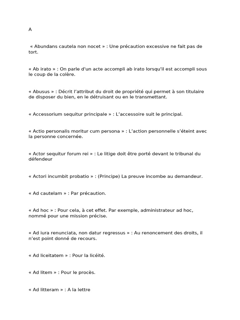 Locution Latine | PDF