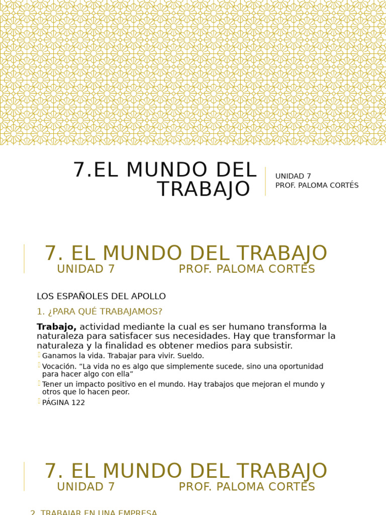 El Mundo Del Trabajo | PDF