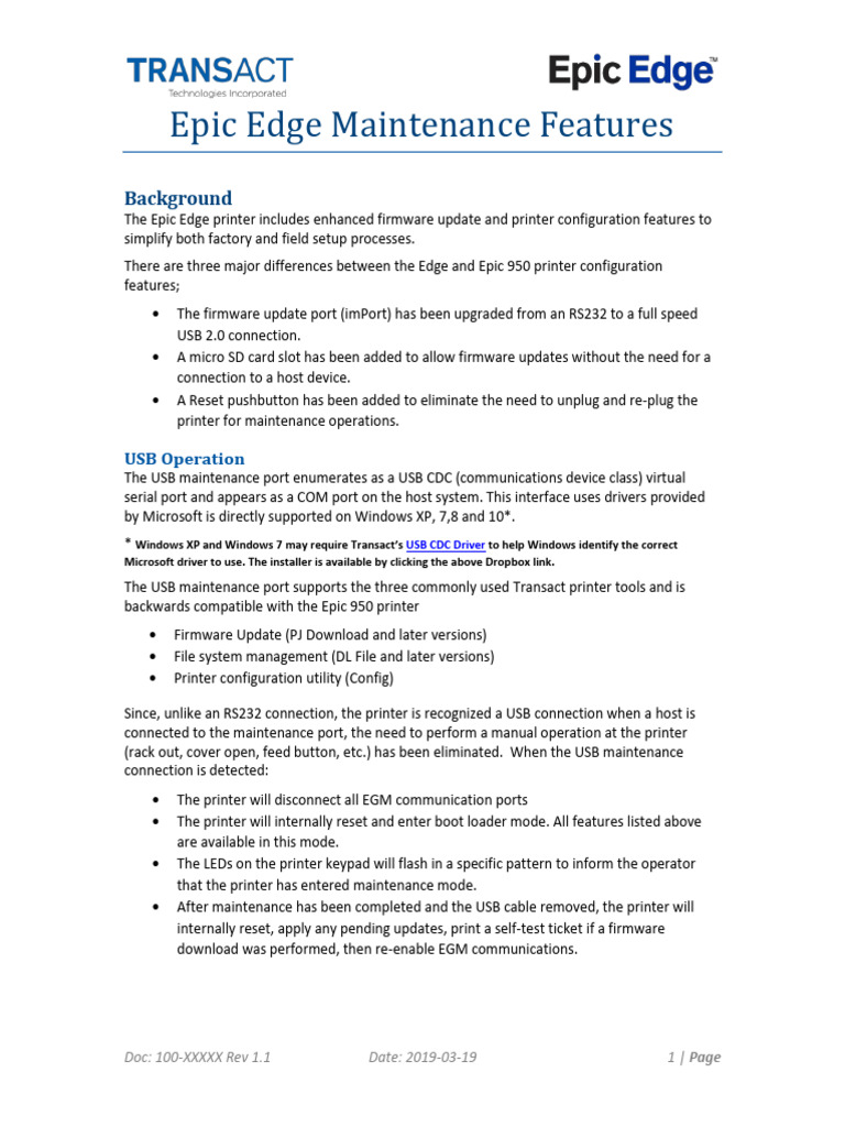 Edge Maintenance Features | PDF