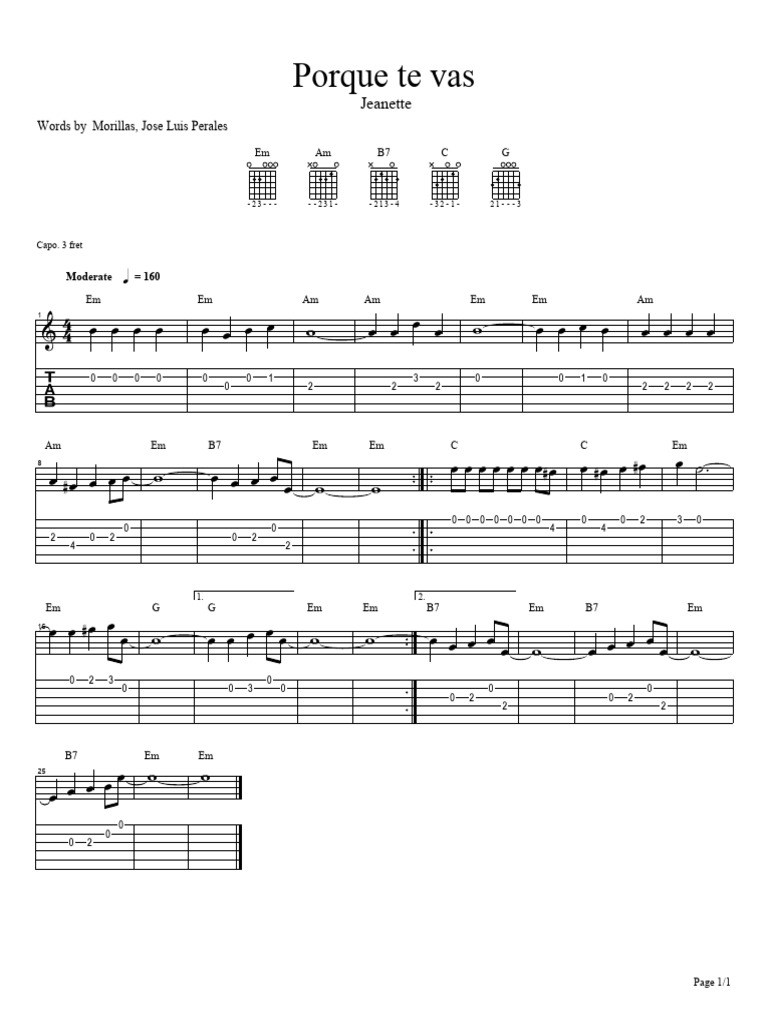 Porque Te Vas | PDF