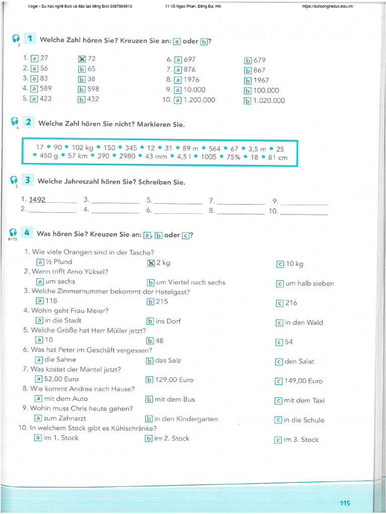 Zahlen Ab 20 | PDF