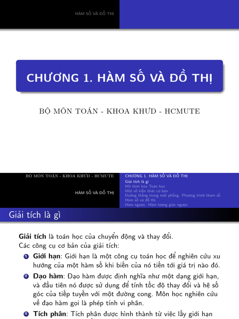 Slide Bai Giang Chuong 1 - Handout | PDF