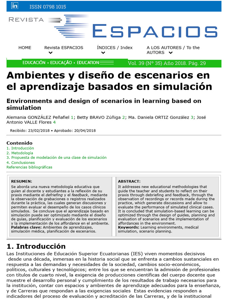 Diseño de Escenarios | PDF
