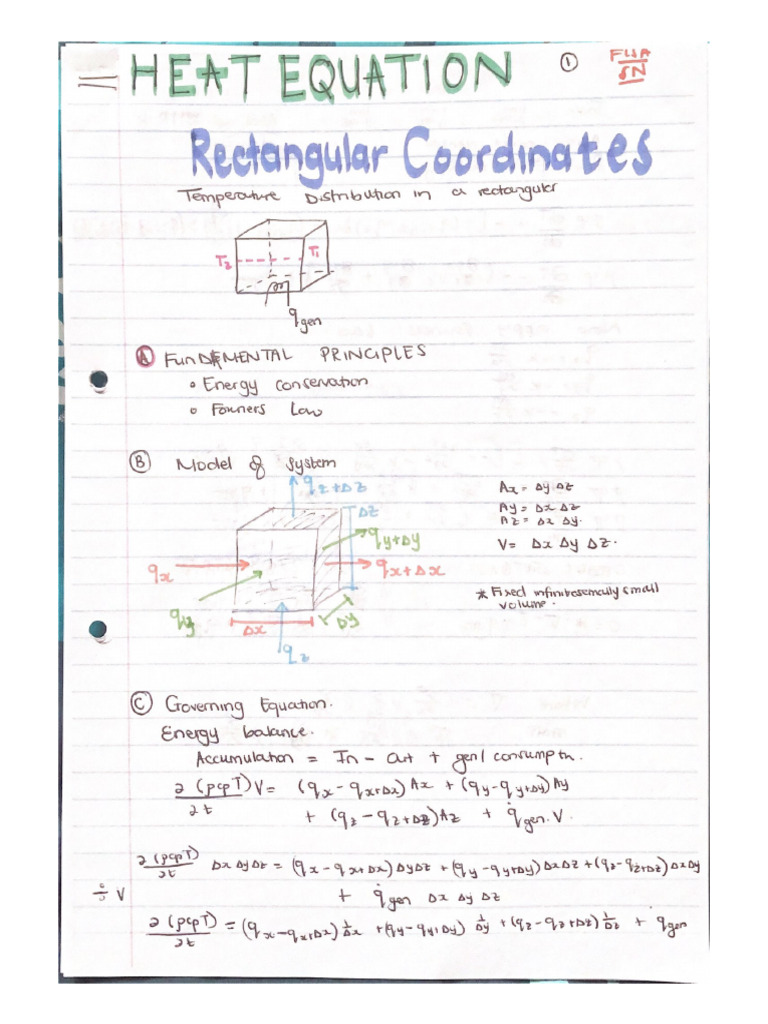Heat Equation Notes | PDF