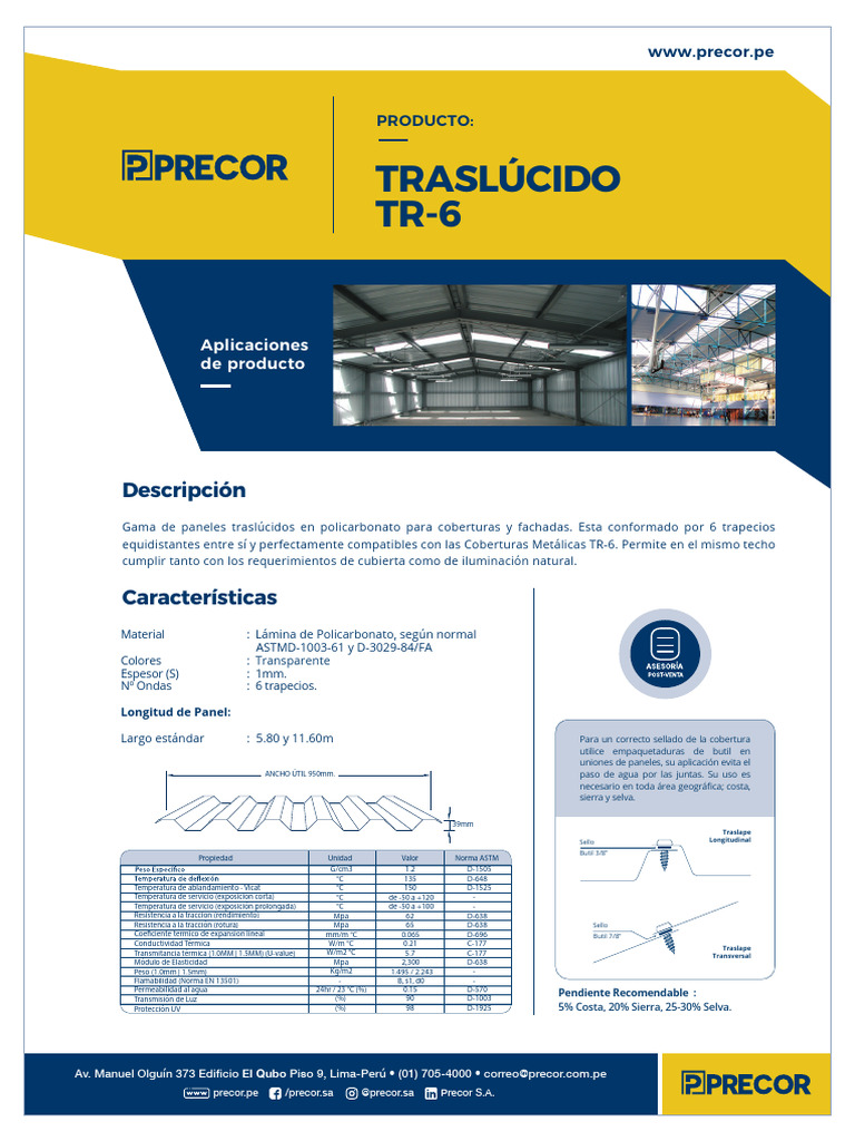 Ficha Técnica - TR6 | PDF