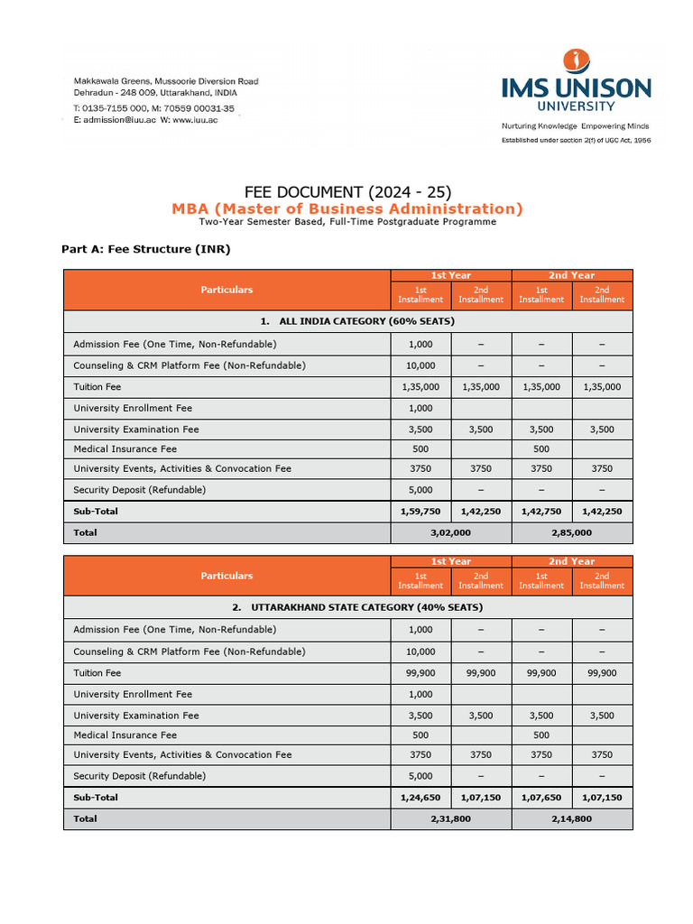 mba-fee-structure | PDF