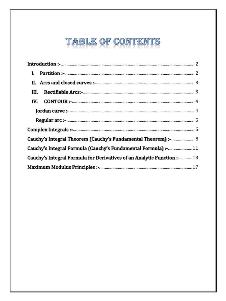 Complex Integration F Pdf