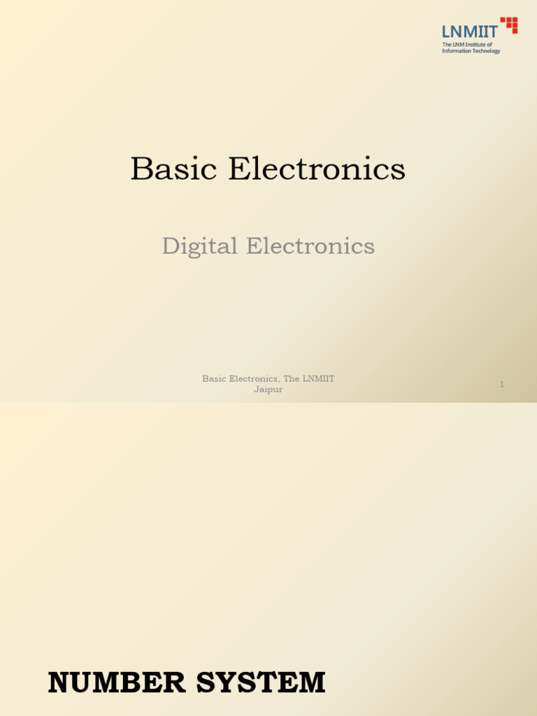 Be Lecture Notes Number System And Boolean Algebra Pdf