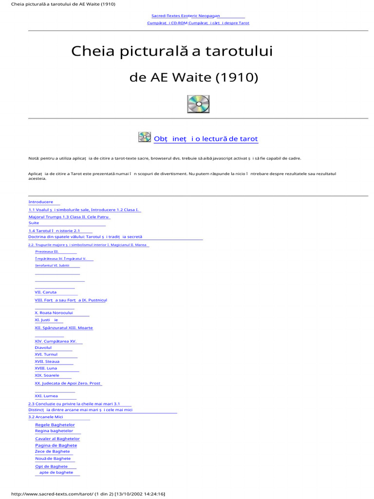 6.waite Pictorial Key To The Tarot 075116 | PDF