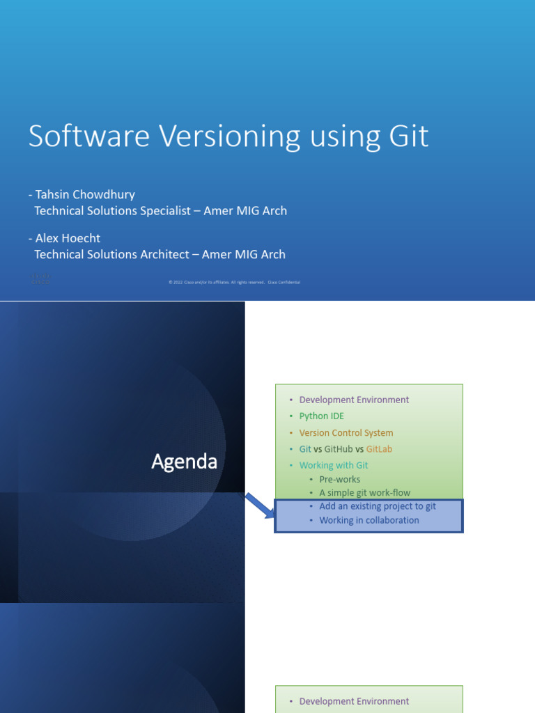 Software Versioning With Git - Slides | PDF