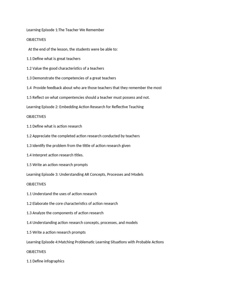 Fs 2 OBJECTIVES | PDF | Educational Assessment | Learning