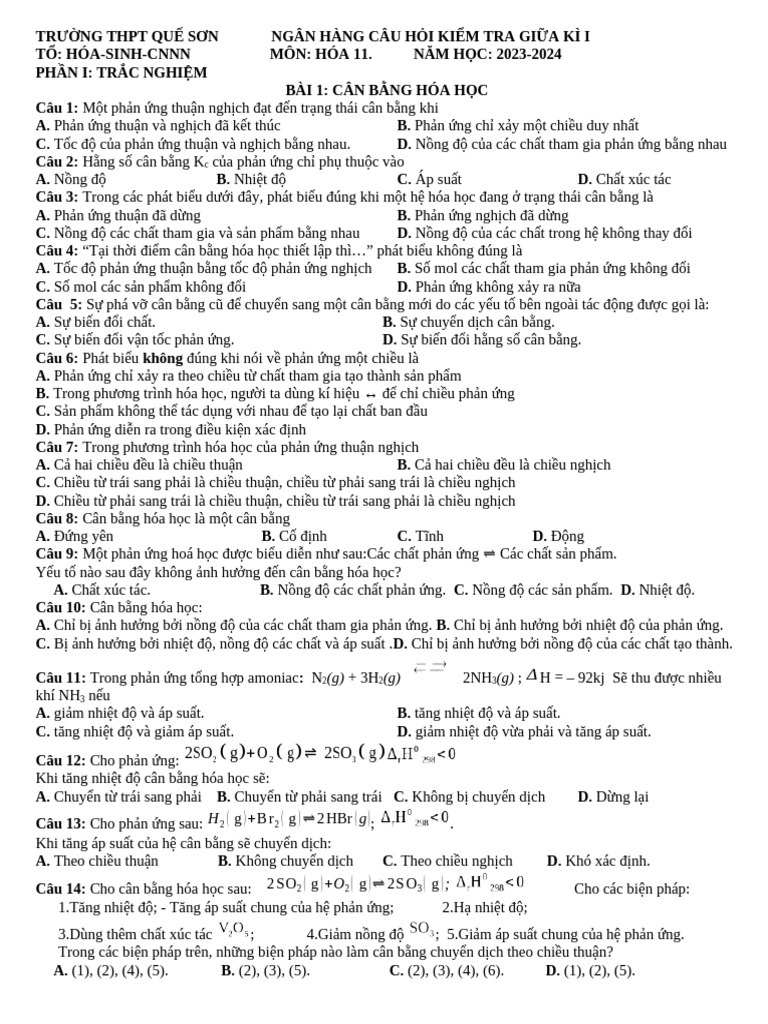 Quế Sơn 23-24-GKI-HOA-11 | PDF