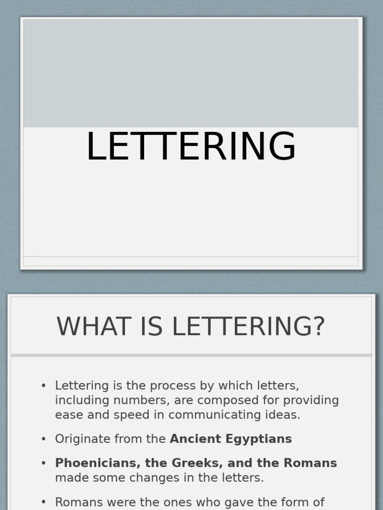 9 Lettering | PDF