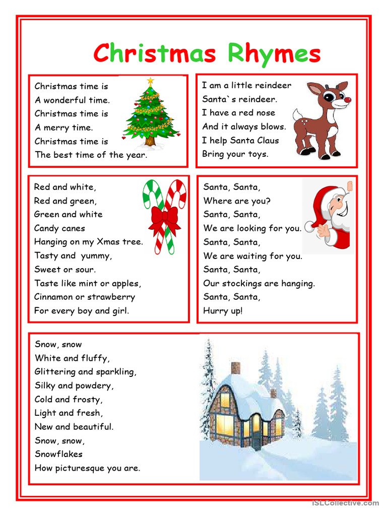 Christmas Rhymes | PDF