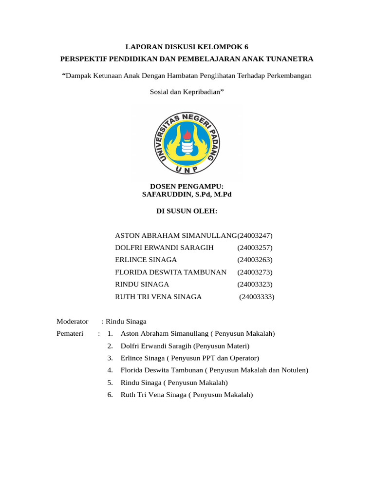 Contoh LAPORAN Presentasi | PDF