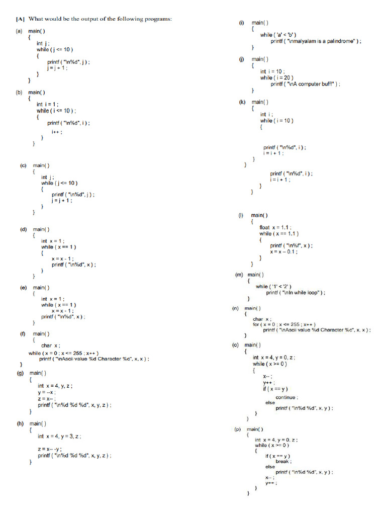 CS-Worksheet 8-Year 10 | PDF
