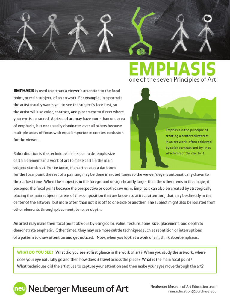 Activity Principles of Art Emphasis | PDF