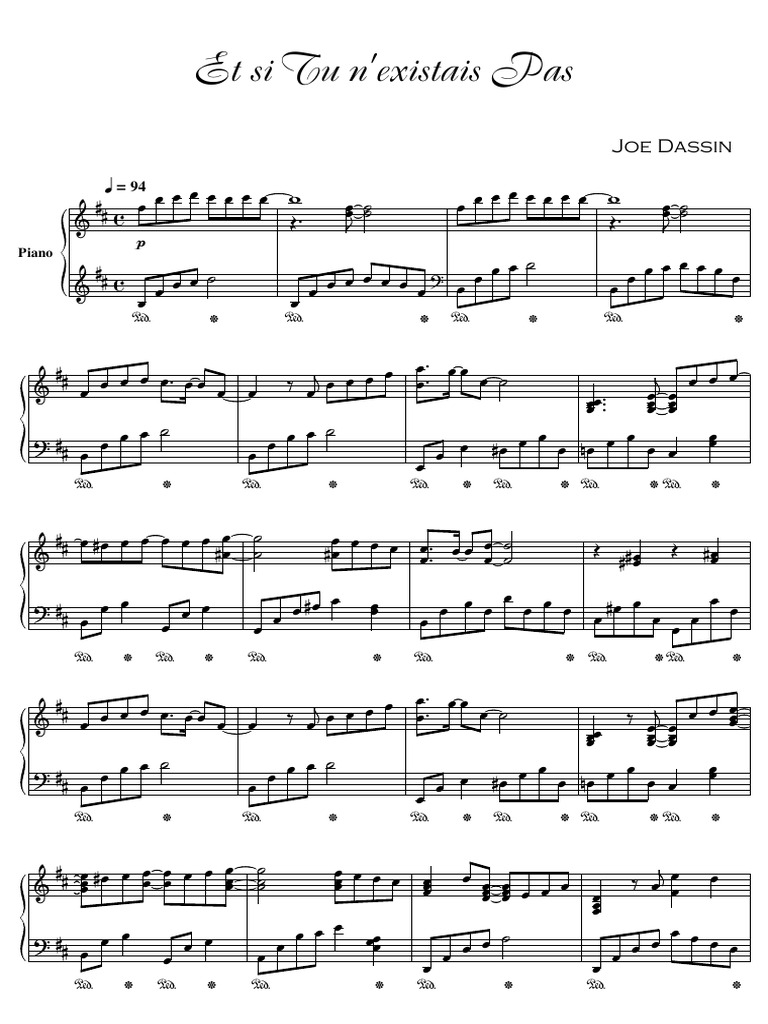 Et Si Tu Nexistais Pas | PDF