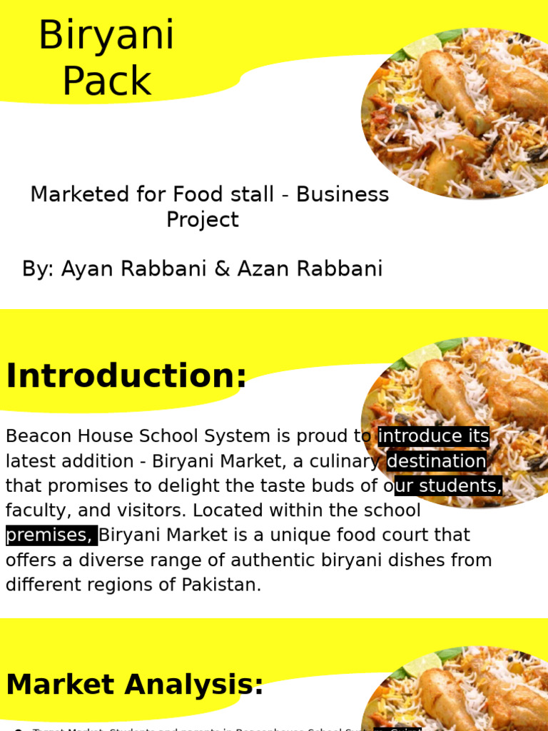 Biryani Pack | PDF