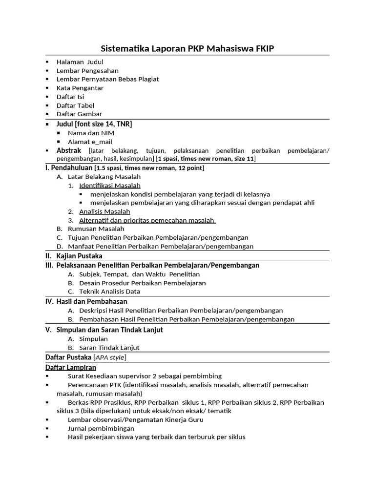 Sistematika KARIL FKIP | PDF