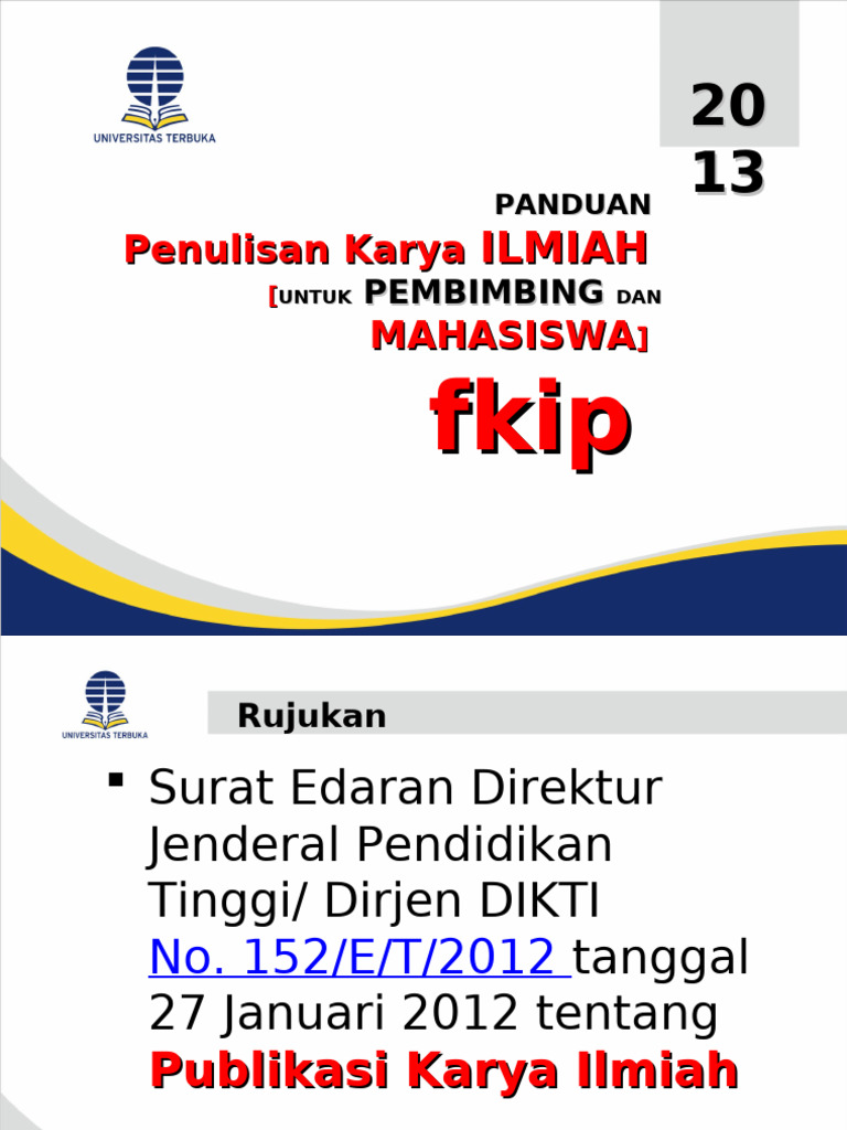 Panduan Karil Fkip | PDF