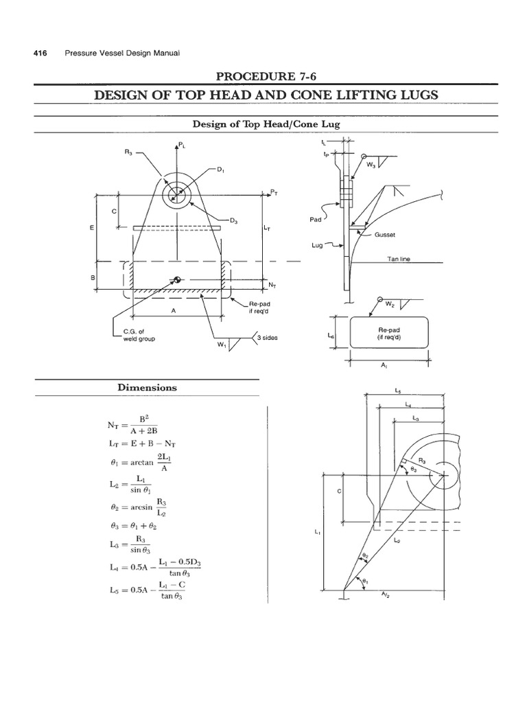 Vessels - Lifting Lugs | PDF