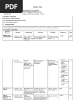 SESSION PLAN-bread and Pastry Production | PDF | Bakery | Breads