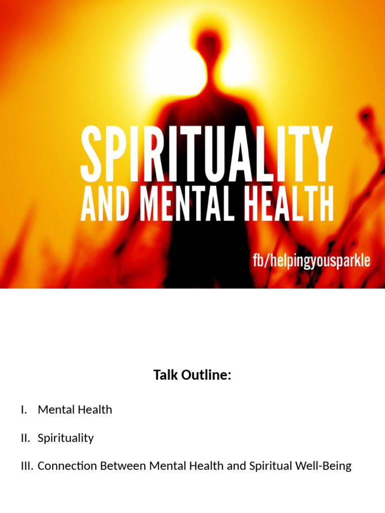 Mental Health and Spiritual Well Being | PDF