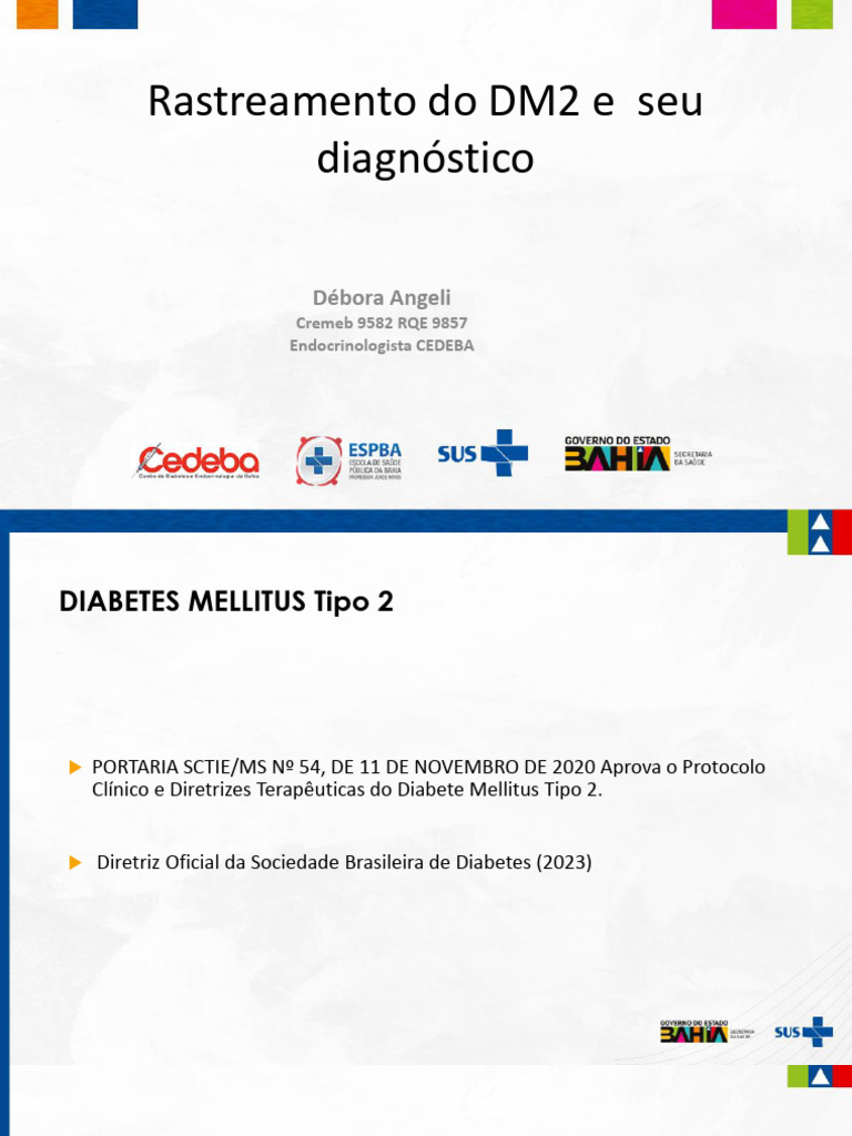 Rastreamento Do DM2 e Seu Diagnóstico | PDF