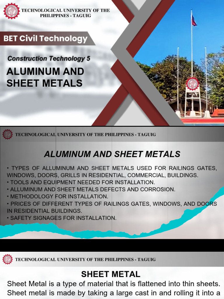 Aluminum and Sheet Metal | PDF | Alloy | Sheet Metal