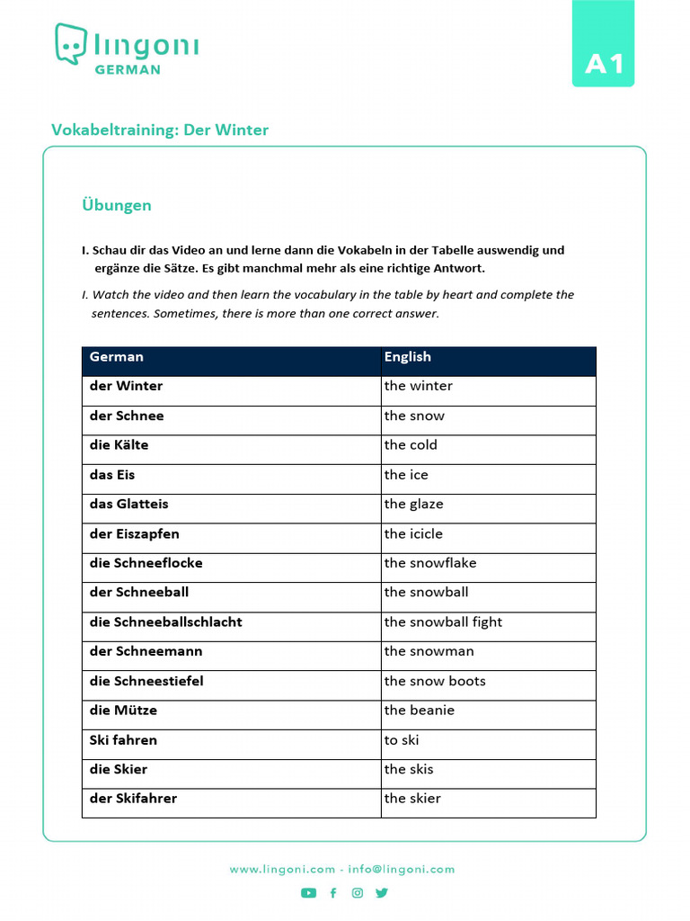 A1 Activity Lesson 76 | PDF